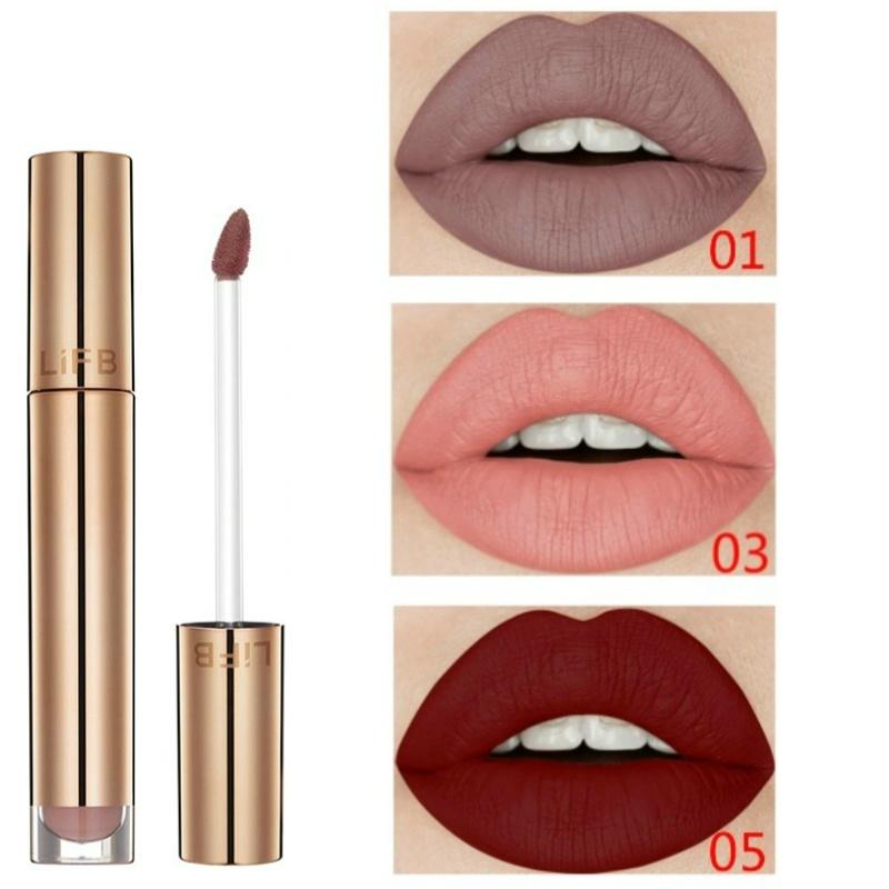 Buy 6 Colors 5ml Lipsticks Matte Lasting Durable Bare Color Lip Glaze ...