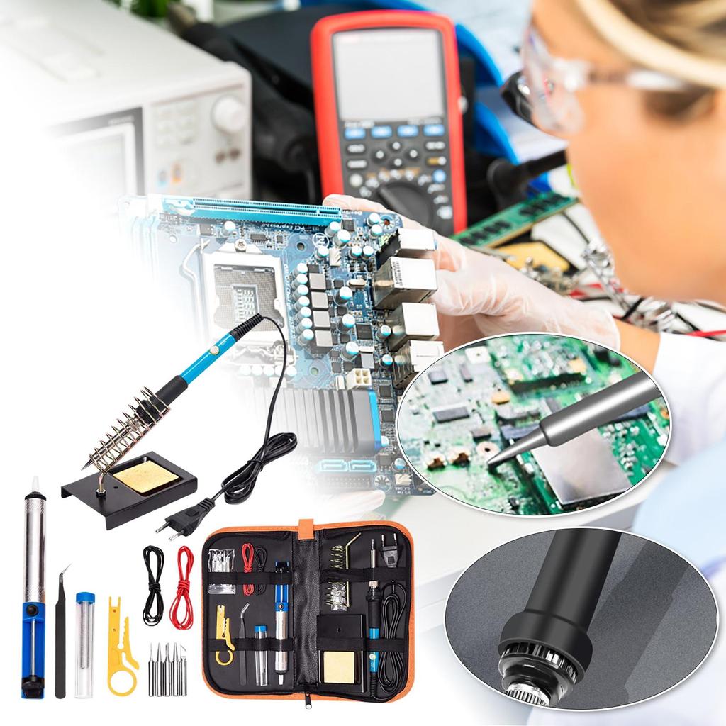 Buy Electronic Soldering Iron Kit, 60W 110V Adjustable Temperature ...