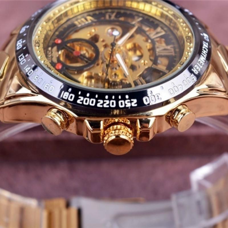 Buy Winner Brand Mens Sport Watches Stainless Steel Band Steampunk ...