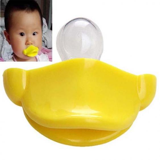 Buy Mouth Pacifier Baby Infant Cute Duck Silicone Nipple Dummy Soother ...