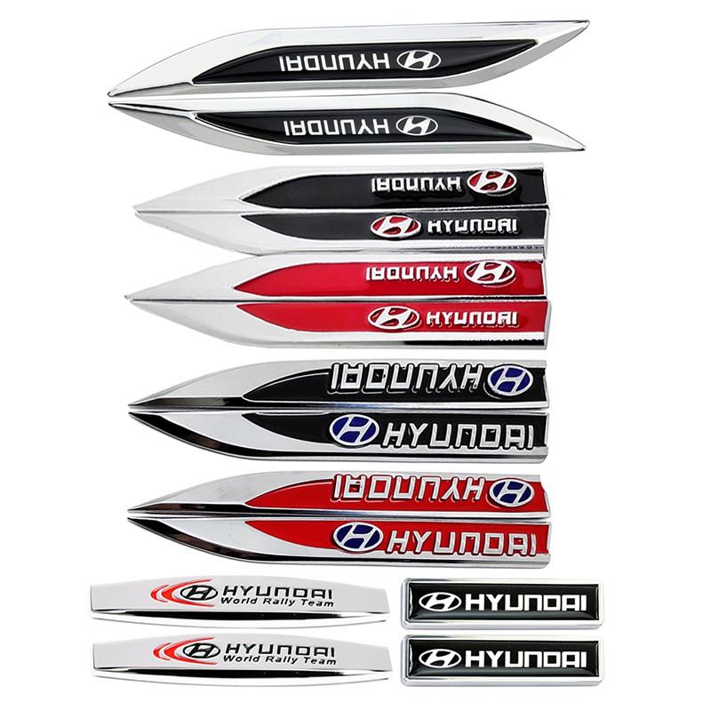 Buy 2pcs Metal Car Side Body Sticker Auto Rear Emblem Badge Decal at ...