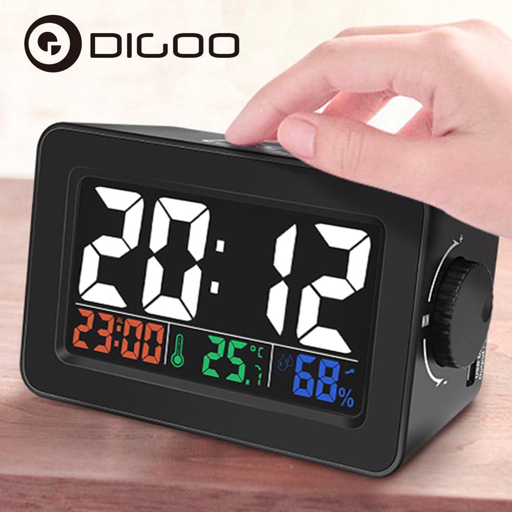 Digoo DG-C1R Portable Simplified Alarm Clock with Thermometer ...