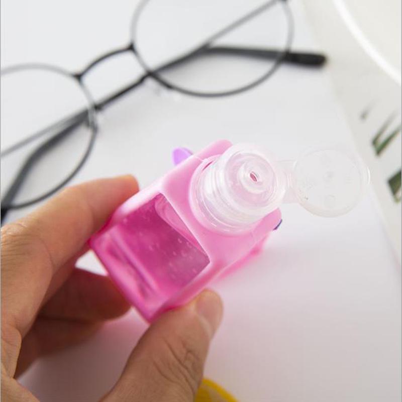 Buy 1Pc 30Ml Cartoon Hand Bottle Portable Cover Silicone Hand Holder at ...