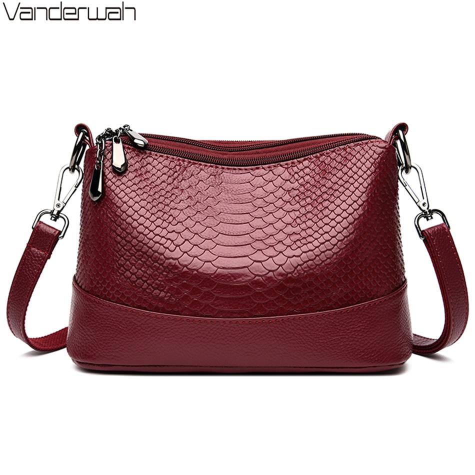Buy Fashion Snake Pattern Bag Ladies Luxury Handbags Designer Messenger ...