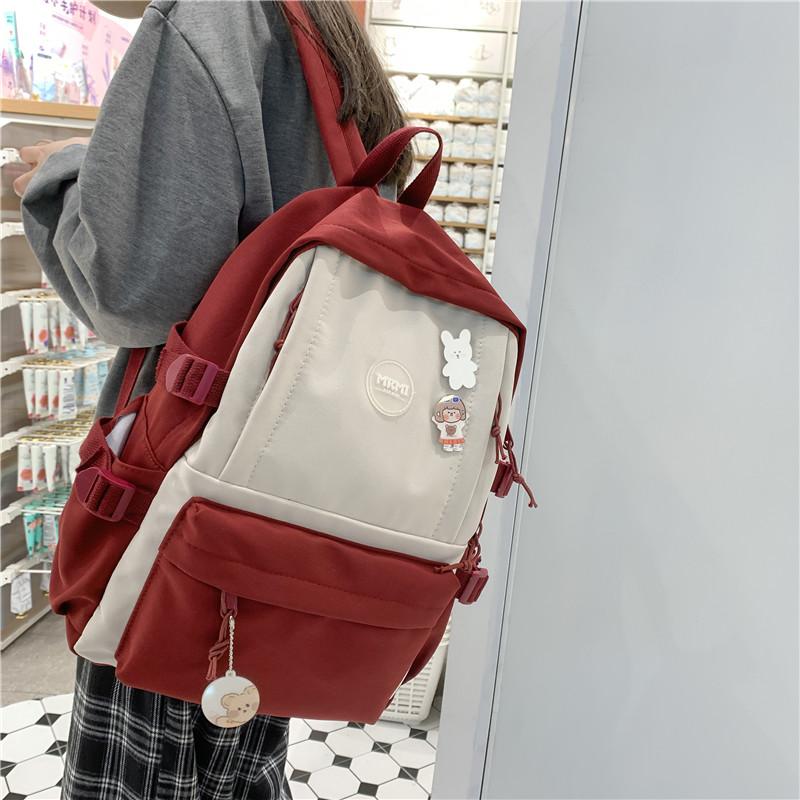 Buy Student's Backpack School Style Panelled Large Capacity Backpacks ...