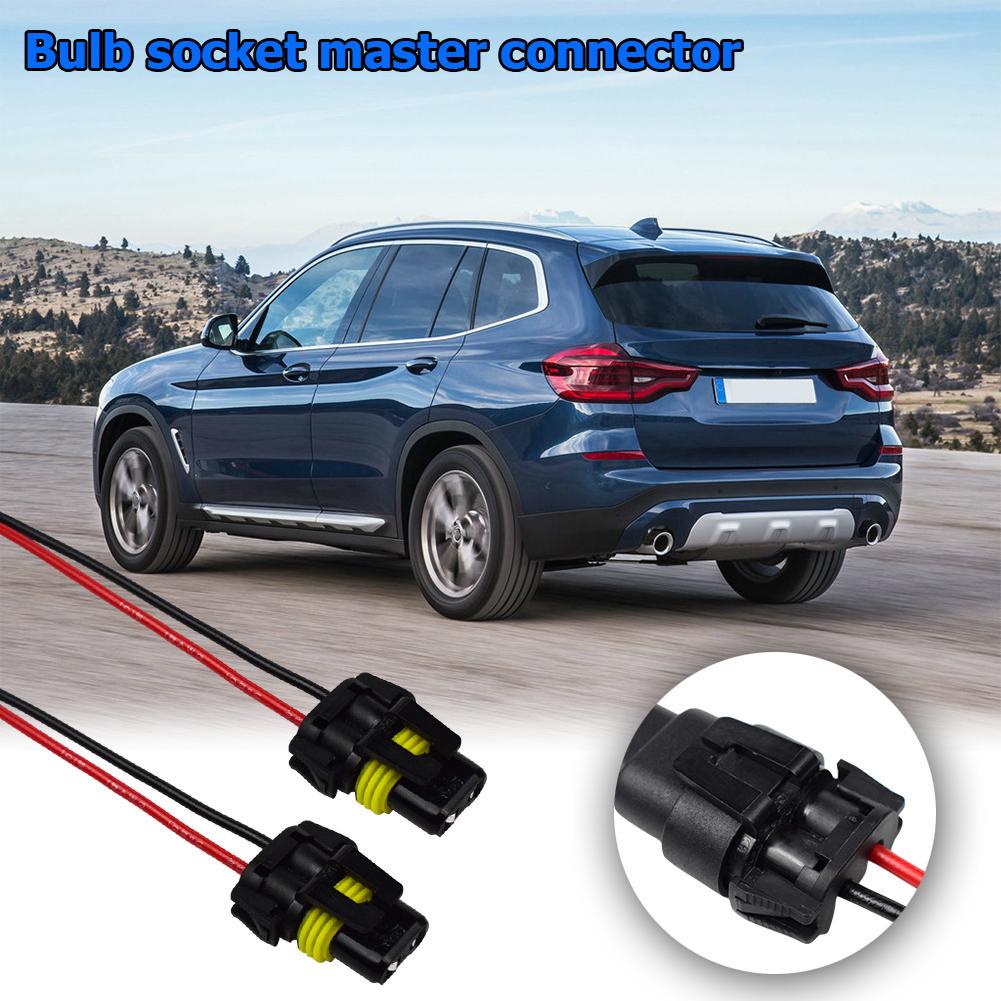 Buy 2x HB3 9006 HB4 Bulb Socket Female Adapter Connector for Headlight ...