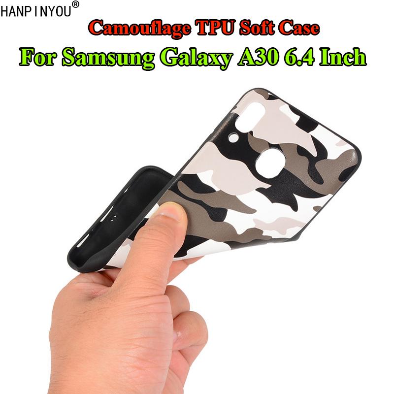 For Samsung Galaxy A30 Ultra Thin Camouflage Soft TPU Silicone Case ...