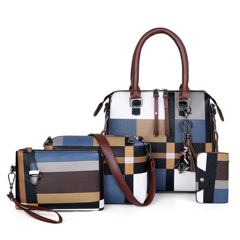 Buy New Luxury Women Shoulder Bag Plaid Ladies Handbags Quality Brand ...