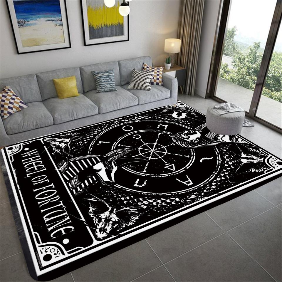 Cheap Pentagram Altar Tarot Witchy Floor Mat Witchy Rug Witch Altar Rug ...
