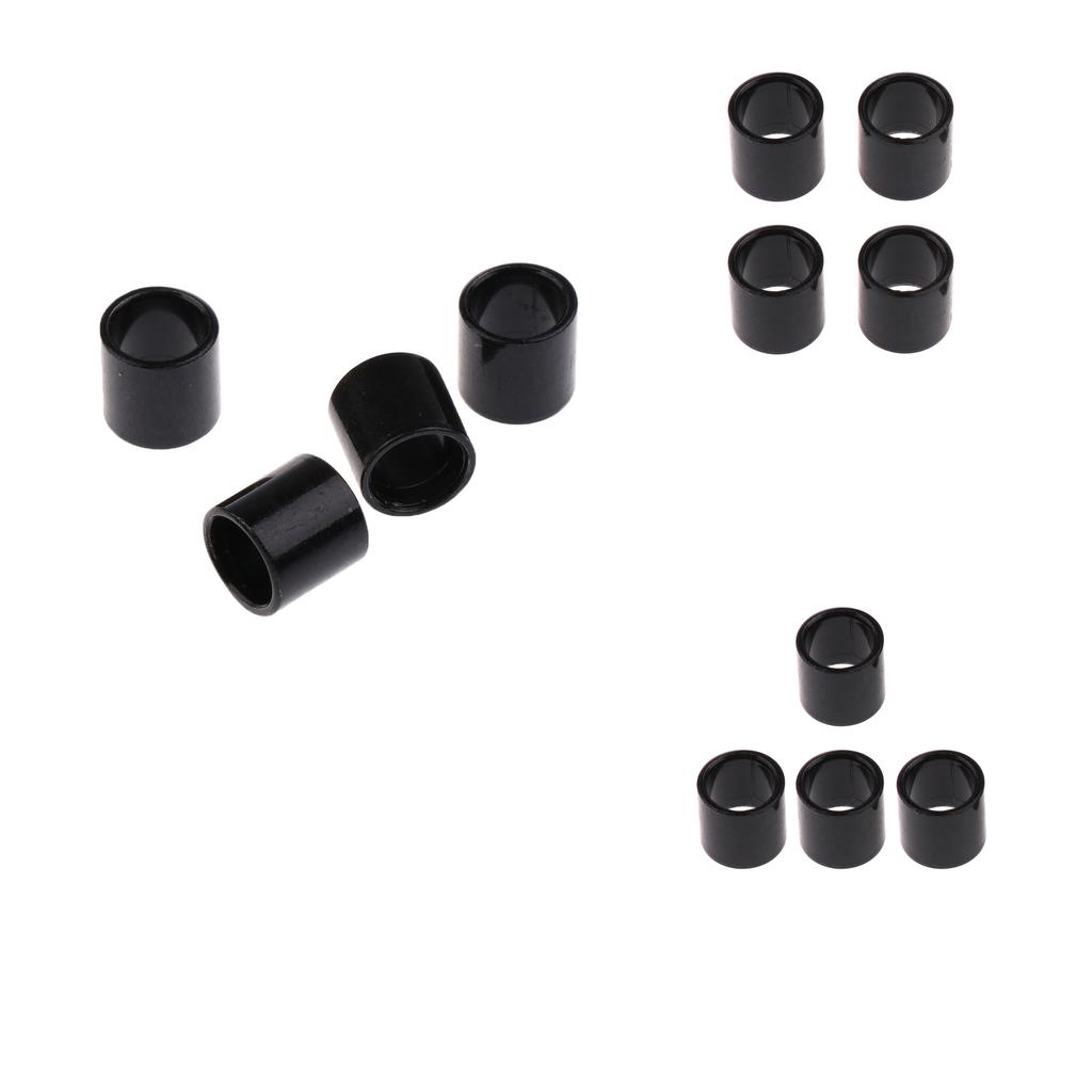 Buy 12pcs Durable Aluminum Longboard Skateboard Bearing Spacers Black ...