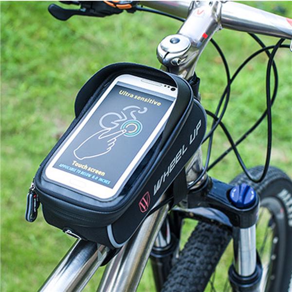Buy 1 Pcs Cycling Top Tube Mount Phone Bag Waterproof Touch Screen ...