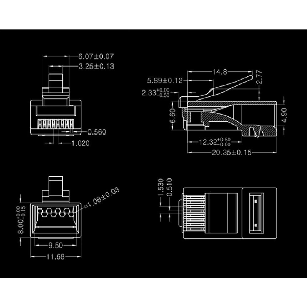 Cheap FEIJIEAST RJ45 Network Modular Plug Cat5 Cat5e Cat6 CAT6e ...