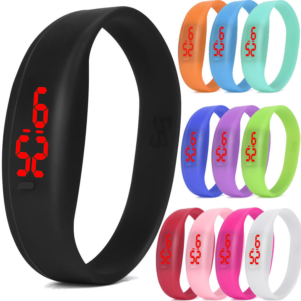 Buy Fashion Digital LED Sports Men Watch Unisex Silicone Band ...