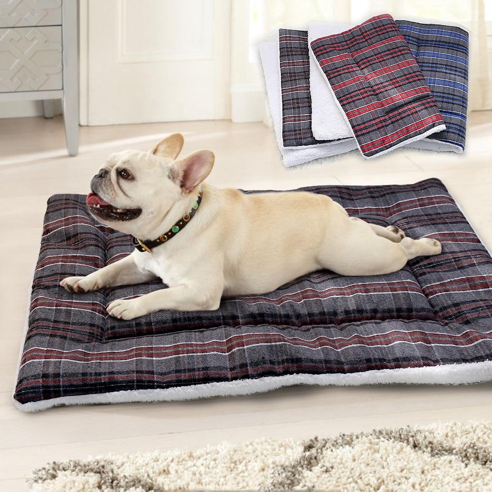 Buy Warm Dog Bed Soft Fleece Pet Bed Mat Puppy Cat Sleeping Cushion ...