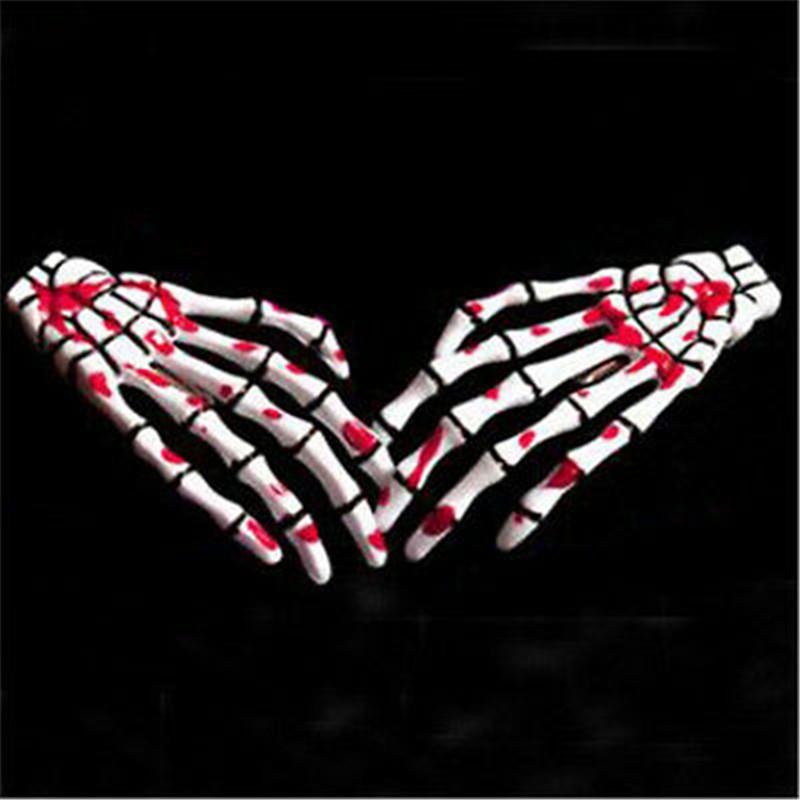 Gothic Halloween Punk Hand Party Bone Skeleton Hairpins Clips Hair ...