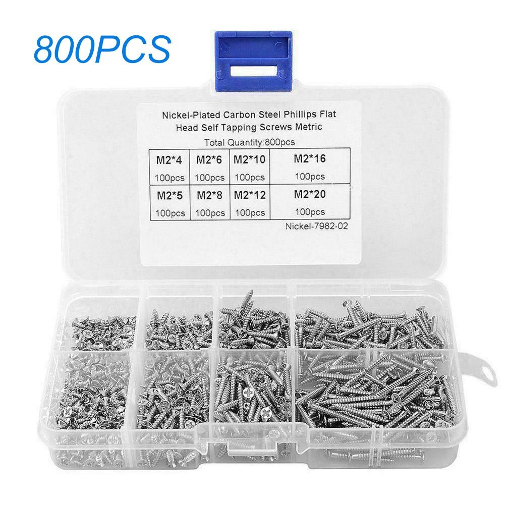 Buy 1 * Plastic Storage Box Screw Assorted 800Pcs/set Kit at affordable ...