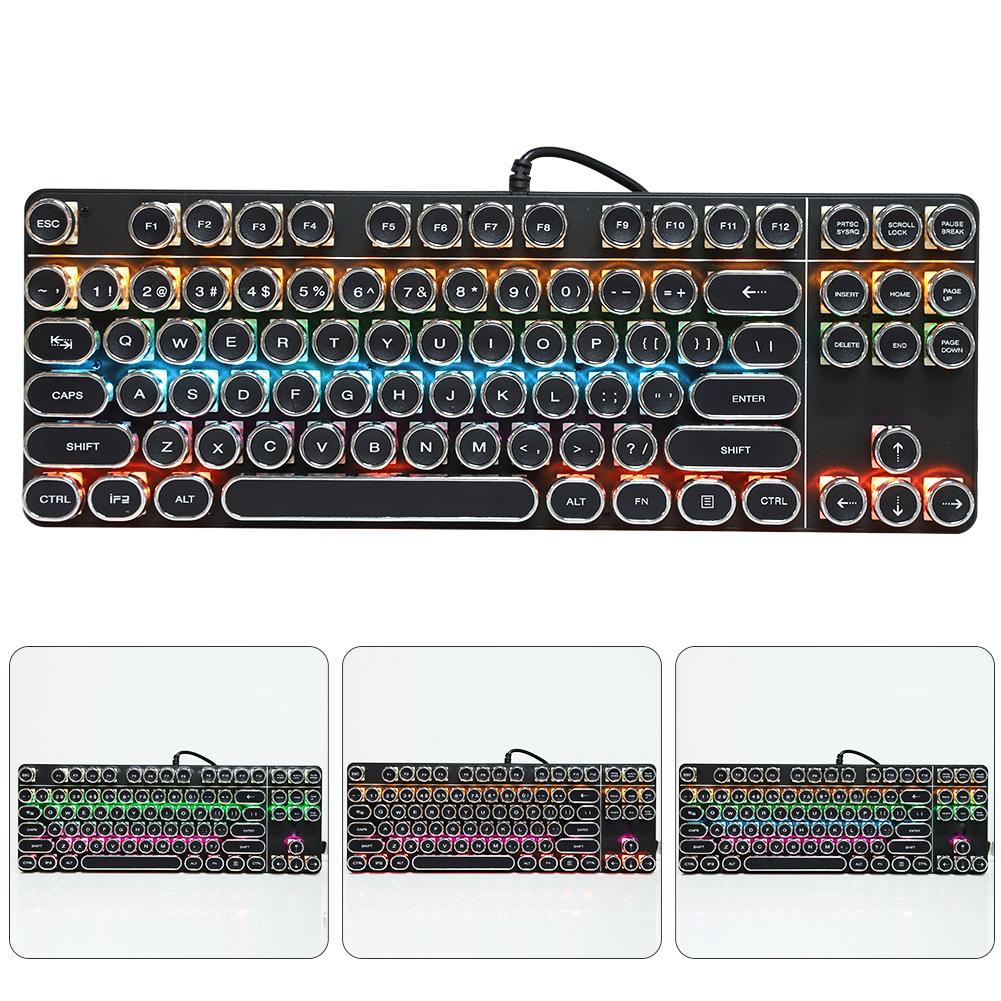 Buy Black Punk Portable Pc Laptop Pubg Gaming Keyboard 917 Backlight ...
