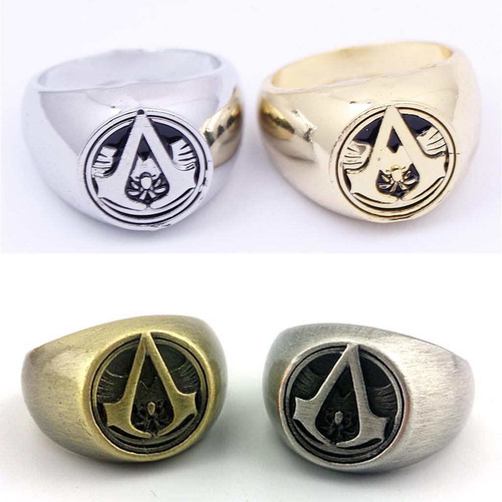 Buy Fashion Retro Alloy Ring Anime Cosplay Accessories Personality Cool ...
