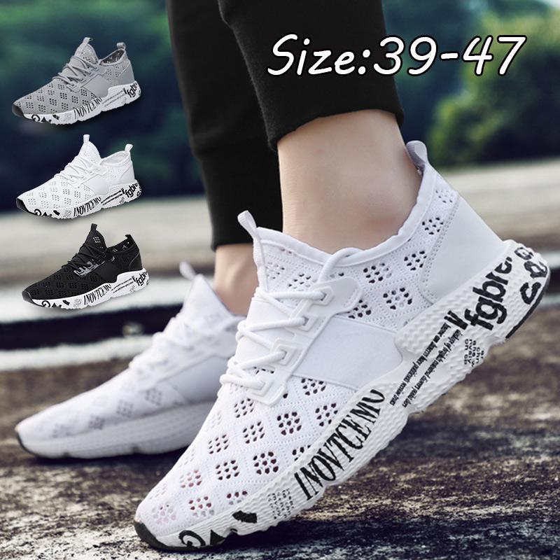 Both Men and Women Fashion Sneakers Mesh Breathable Running Shoes Soft ...