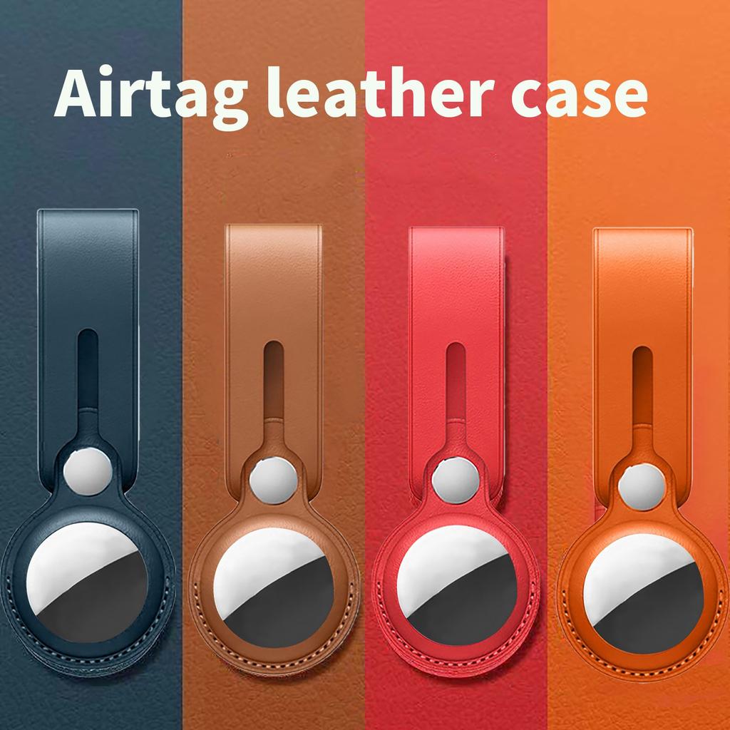 Buy [Even] For Apple AirTag Leather Loop Case Cover For AirTags ...