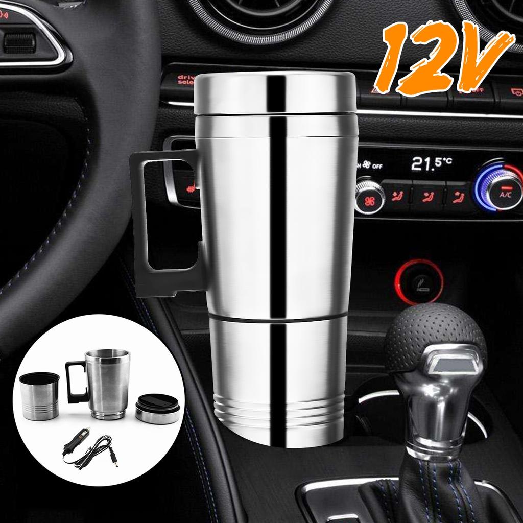 Portable 12v 300ml In Car Coffee Maker Tea Pot Vehicle Heating Cup Lid ...