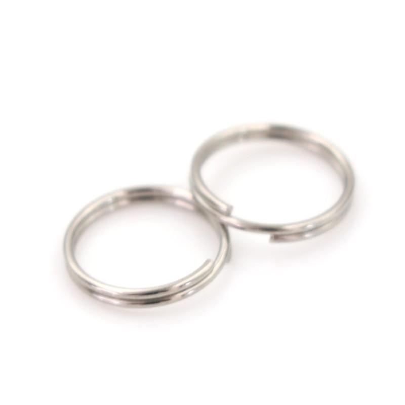 Buy 2Pcs Round Metal Chrome Finish Split Ring Camera Strap Rings Hook ...