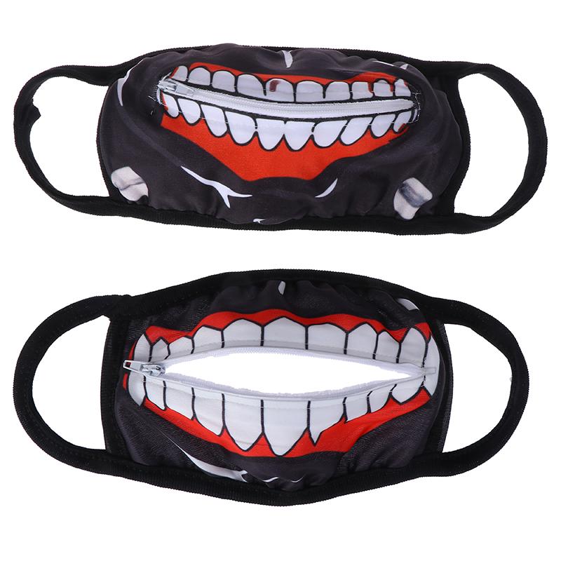 Buy 1Pc Cartoon Mask Zipper Riding Dustproof Anime Cosplay Mask at ...