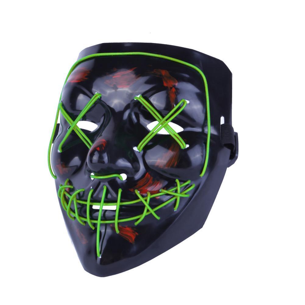 Buy Halloween Mask LED Light Up Party Masks Party Colorful Great Funny ...