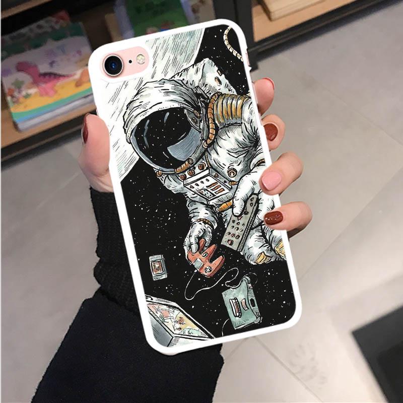Creative Cartoons Pattern Phone Cover for iPhone 6S 7 8 x Samsung HTC ...