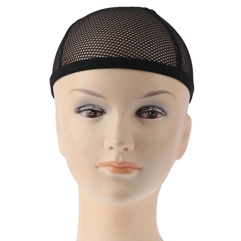 Buy Stretchable Elastic Hairnets Mesh Weaving Black Wig Hair Net Cap ...