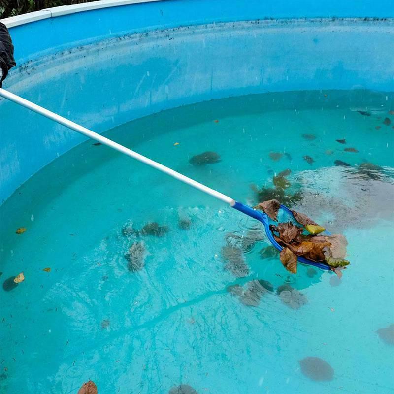 Swimming Pool Flat Leaf Debris Skimmer Net Koi Pond Water Hot Tub ...