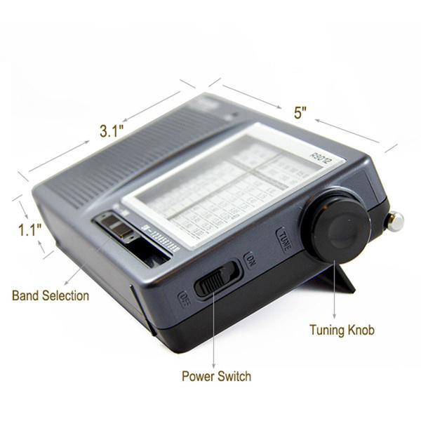 Buy High Sensitivity TECSUN R-9012 12 Band FM / AM / SW Radio Receiver Gray (Color: Grey) at ...