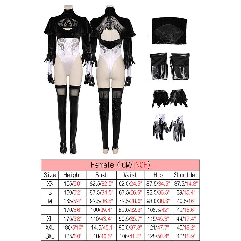 Cheap YoRHa 2B Cosplay Costume Game NieR Cos Automata Outfits Fantasy ...