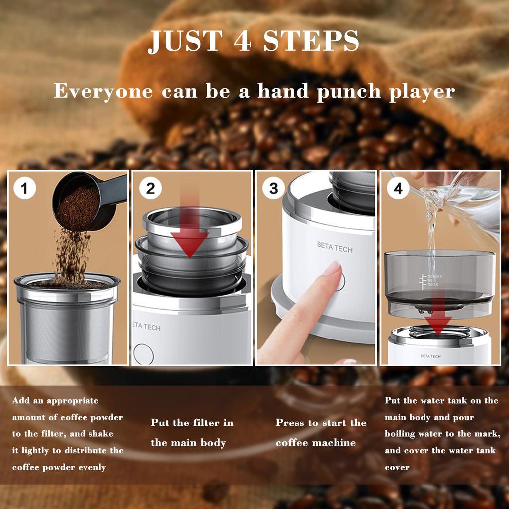 Comprar Cafetera portátil todo en uno Espresso Home Office Hand Machine ...