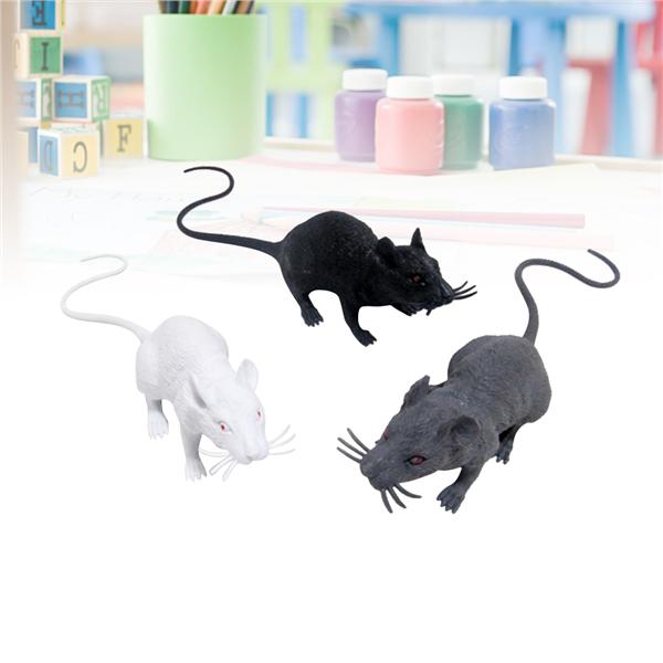 Buy 3pcs Realistic Stimulated Rat Toy Spooky Prank Animals Prank Toys ...