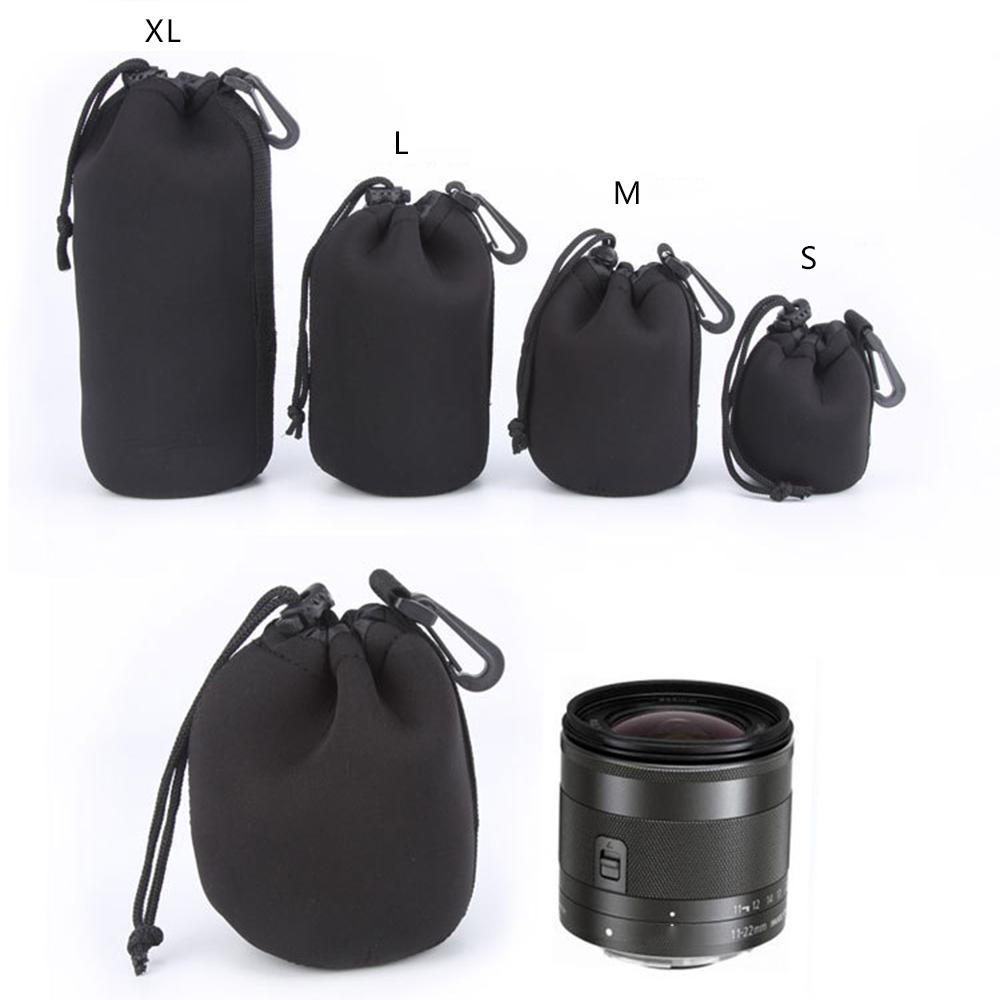 Buy Soft Neoprene Belt Loop Drawstring Lens Bag Pouch Cover S M L Xl ...
