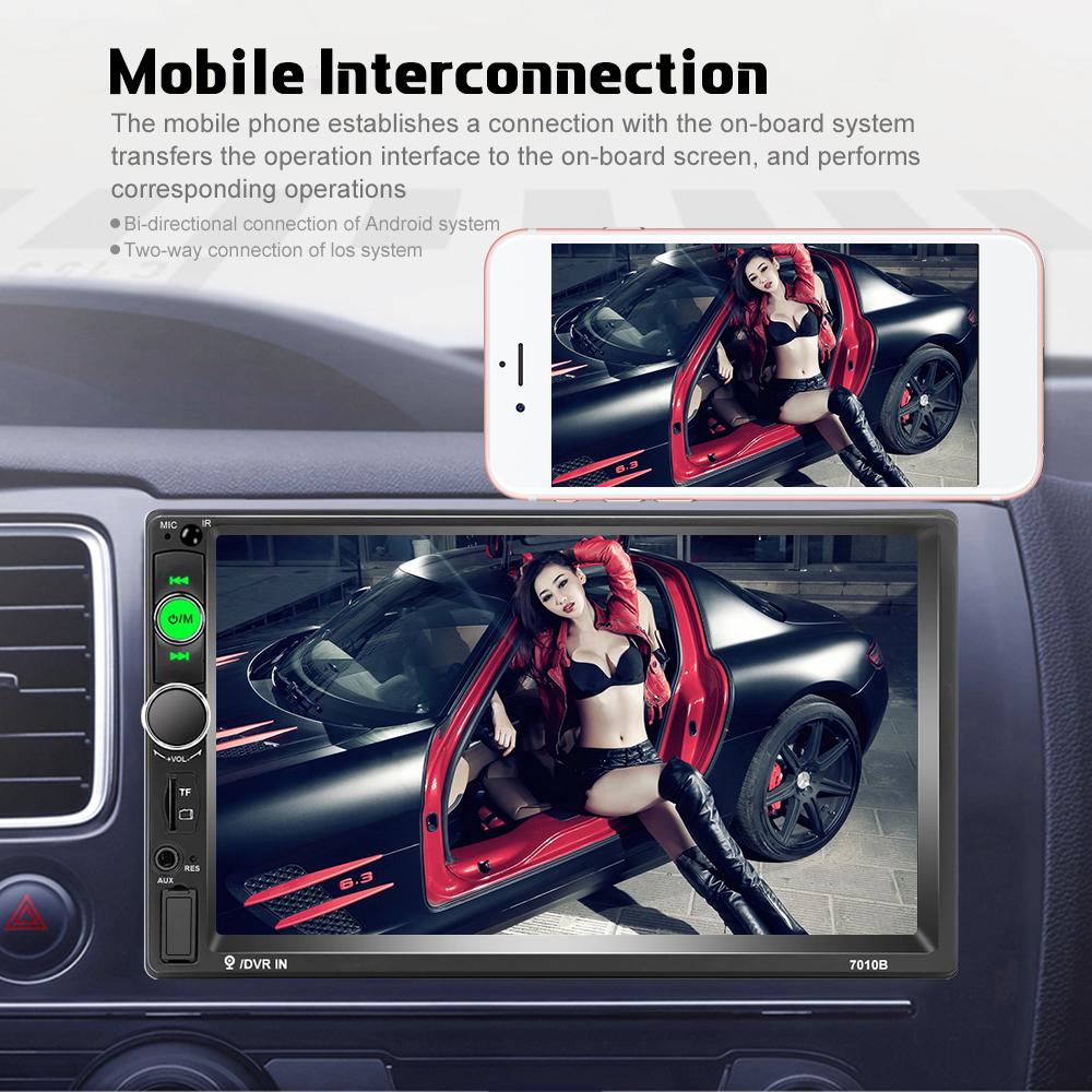 Buy Double Din Car Radio 7" HD Player MP5 Touch Screen Digital Display ...