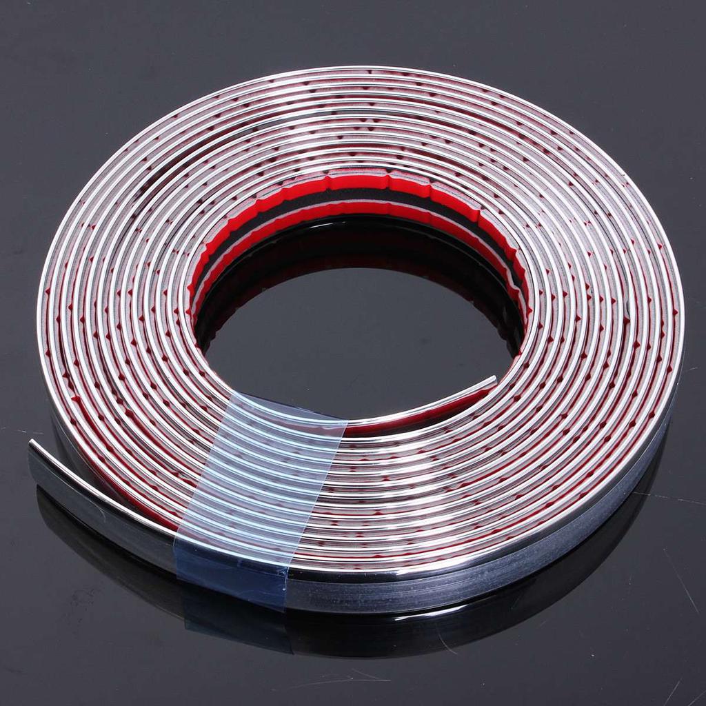 Buy 20mmx5m Chrome Car Styling Moulding Strip Trim Self Adhesive Crash ...