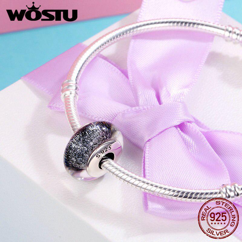 Buy WOSTU Hot Sale Black Bubble Murano Glass Beads Fit Original WST Charm Bracelet at affordable ...