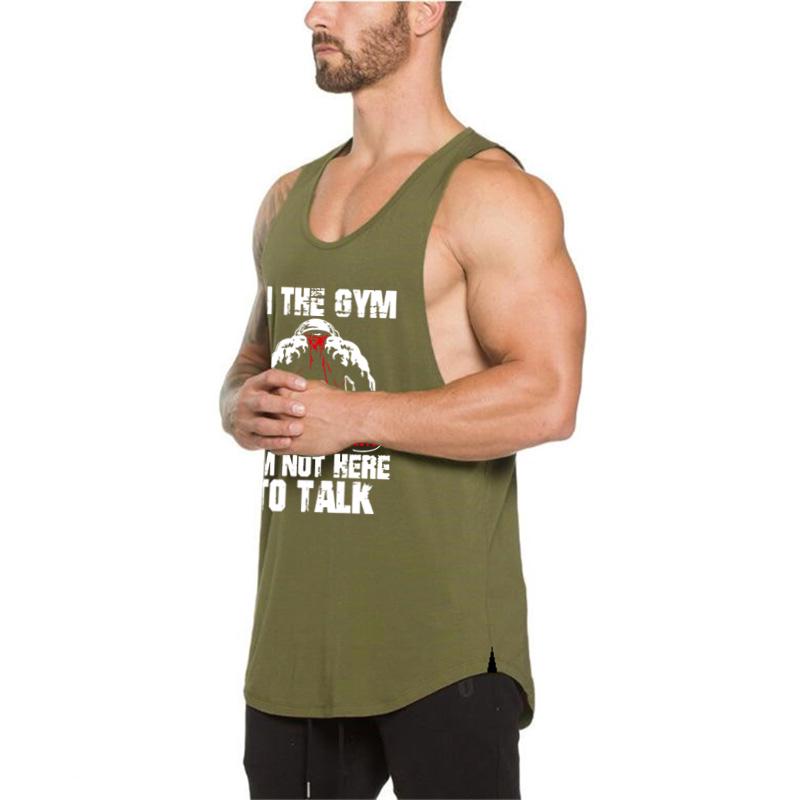 Buy Muscleguys Cartoon Print Work Out Vneck Muscle Tank Top Loose Ready ...