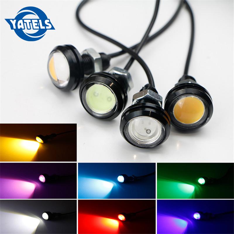 Buy 1pcs 18mm 9W 2 LED White 12V Eagle Eye Hawkeye LED Light Lamp ...