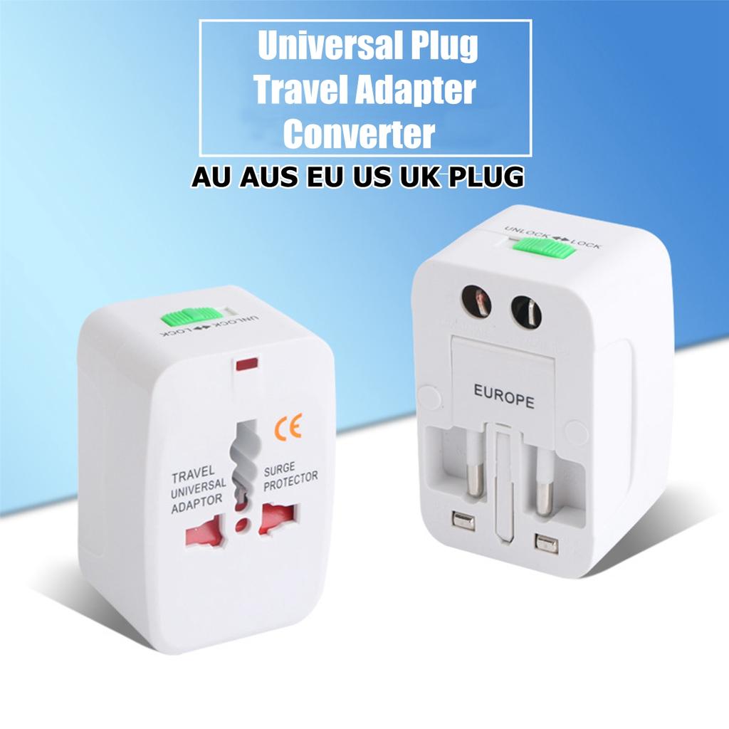Changeover Plug UK/US/AU Universal To EU AC Power Plug Travel Charger ...