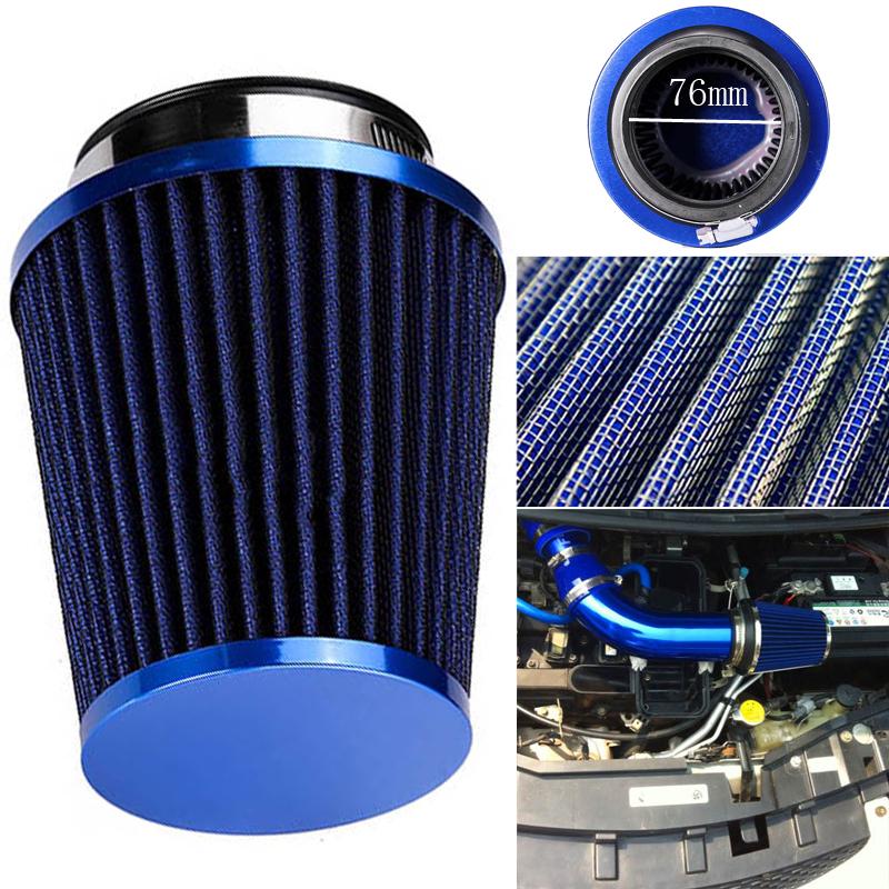 Buy 3" Universal Inlet High Flow Short RAM/Cold Intake Round Cone Air ...