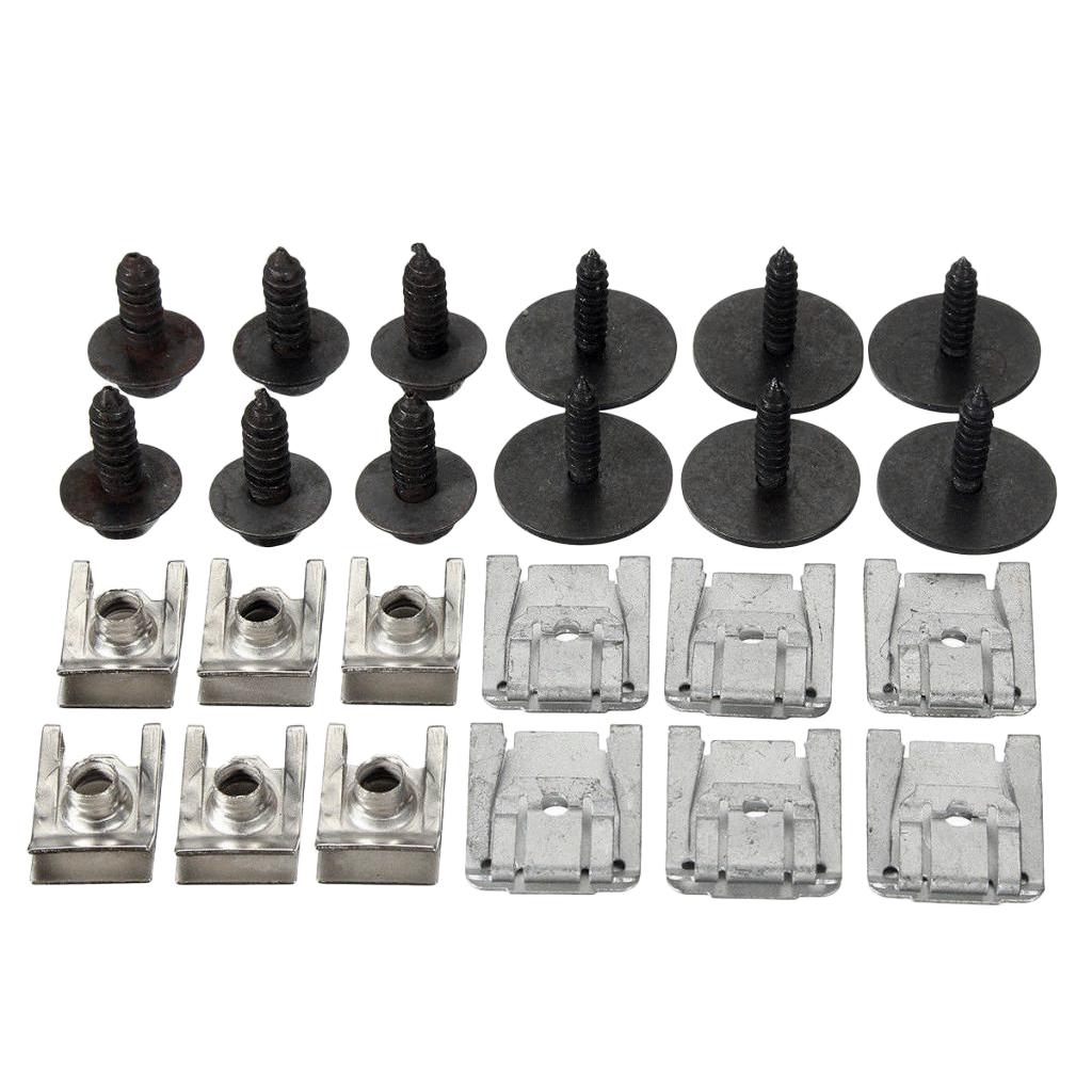 24 Engine Cover Clip Bottom Screw Shield For Mercedes E class W211 ...