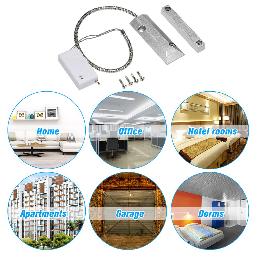 Cheap Wireless 433MHz Metal Rolling Door Magnetic Sensor Switch Door ...