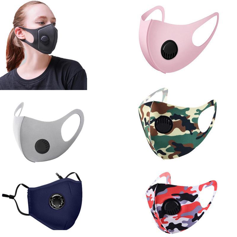 Buy Men Women Washable Breathable Protective Mask with Breathing Valve ...