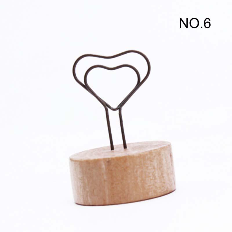 Buy Creative Memo Round Wooden Table Clip Photo Pendant Picture Card ...