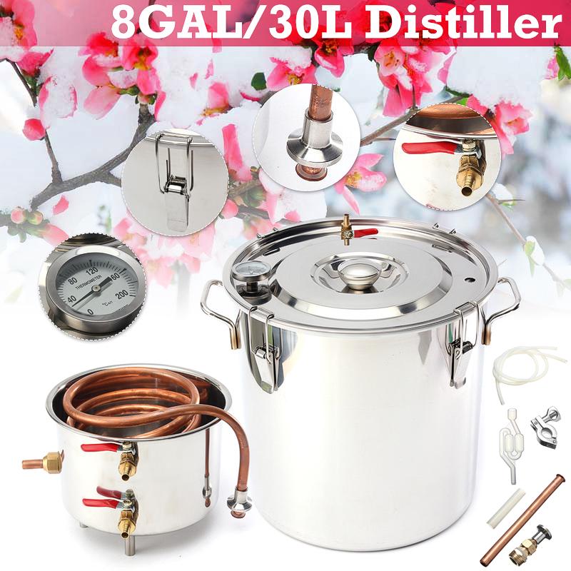 35L Wine Beer Alcohol Distiller Alcohol Brewing Kit Home Distiller ...