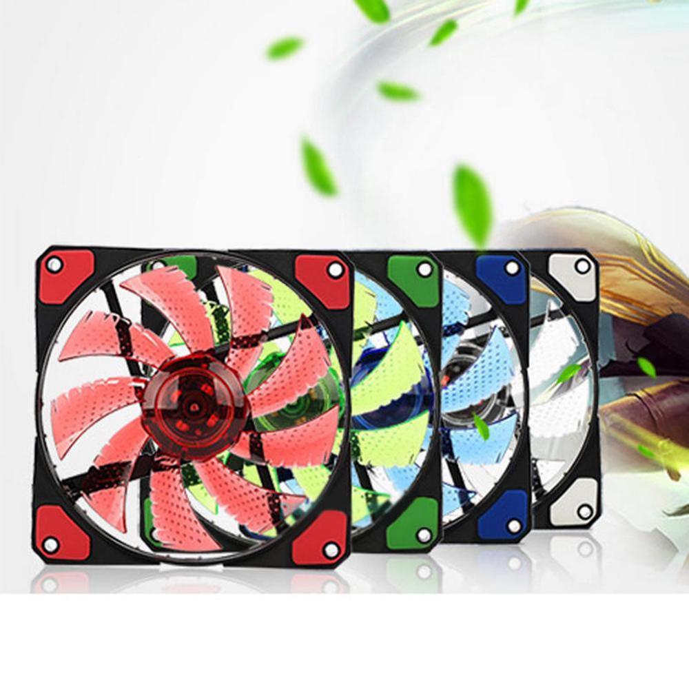 Buy 12V 3-Pin 4-Pin 15 Led Light Neon Pc Computer Case Cpu Cooler ...