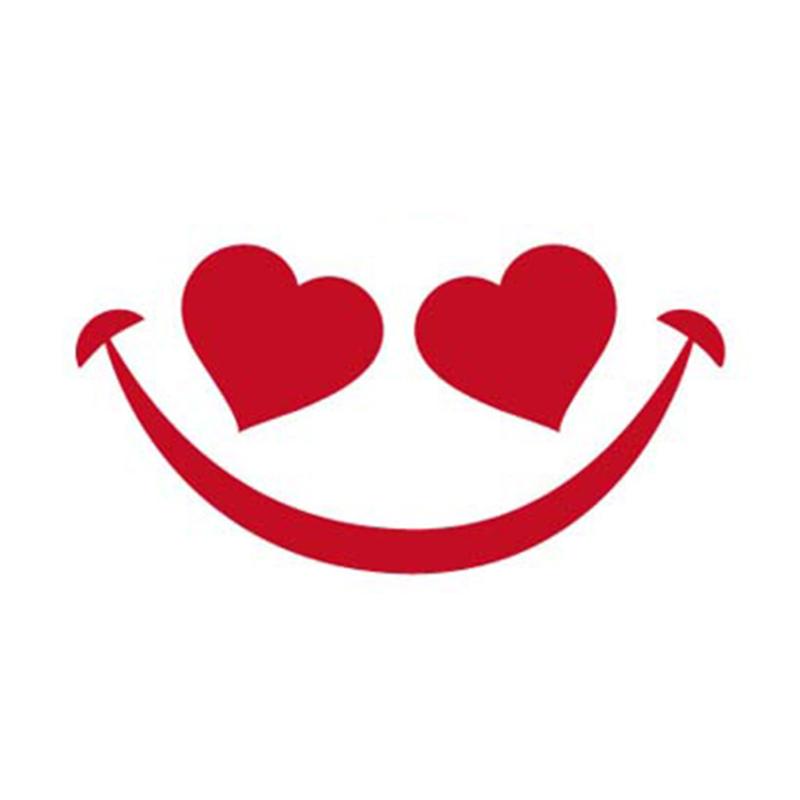 50 Pcs Cute Mouth Face Mask Stickers Smiling Service Lips Smile Decals ...